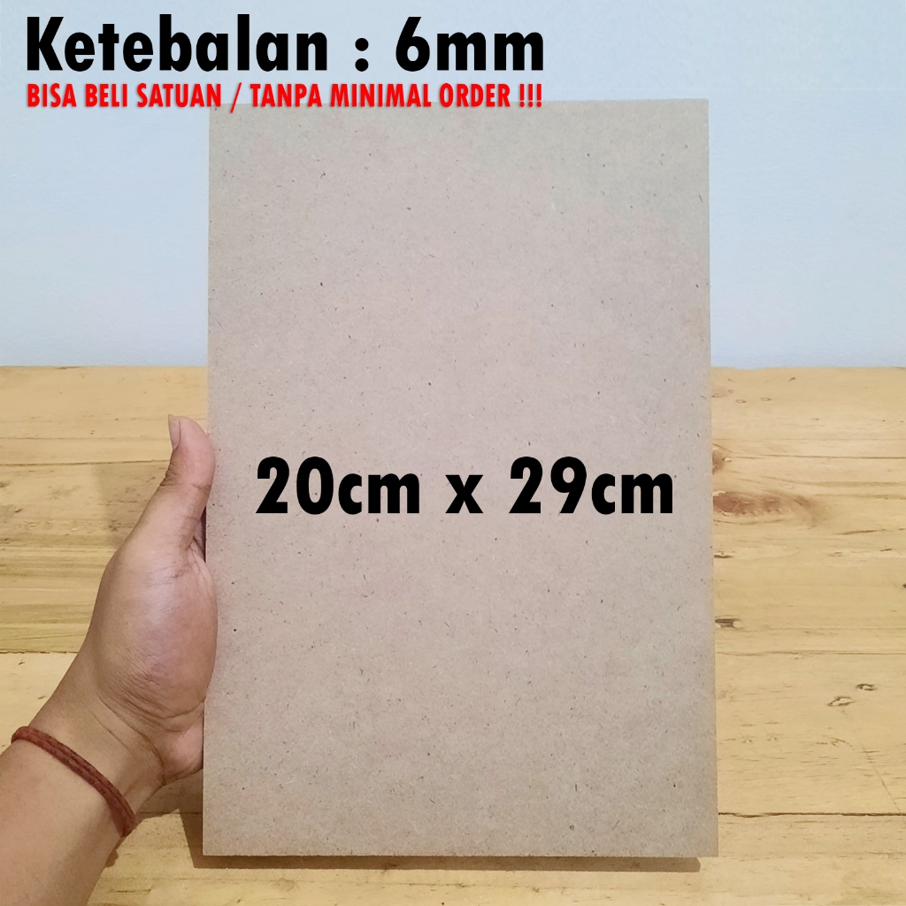 Jual Papan Kayu MDF Polos Halus Ukuran 20x29 Ketebalan Tebal 6mm ...