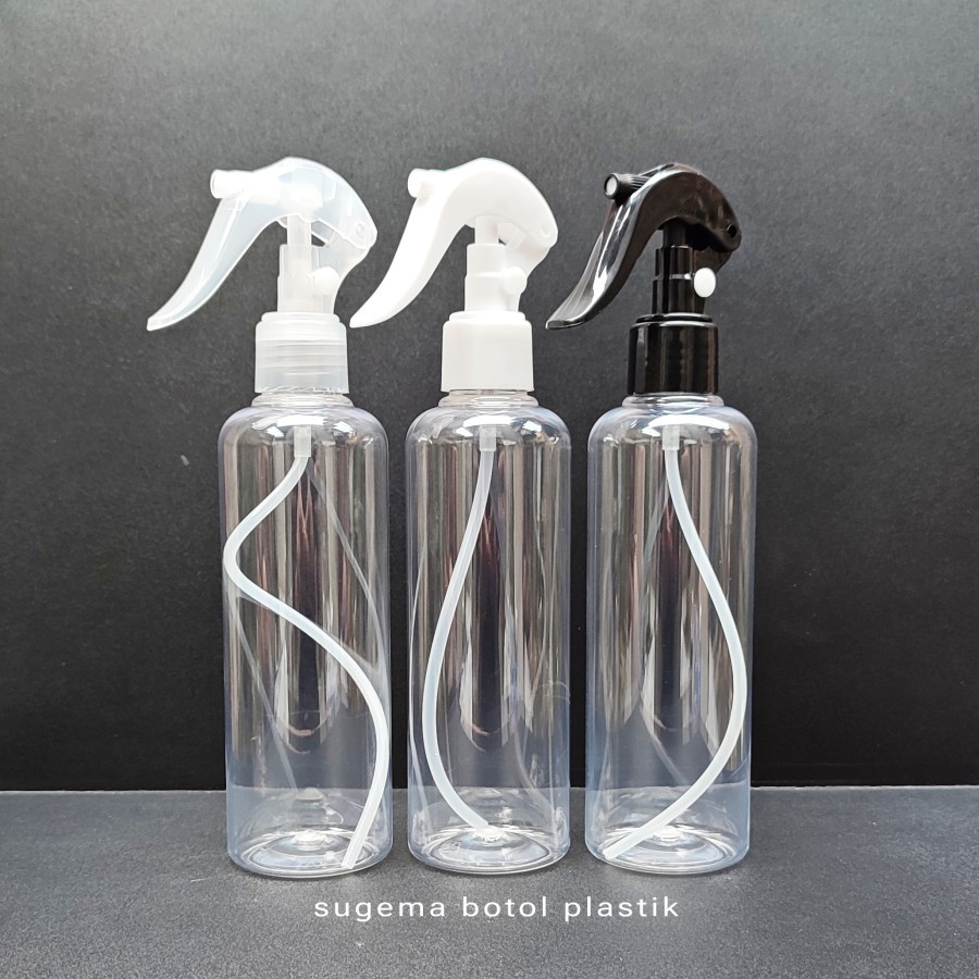 Jual Botol Spray Triger 250ml / Botol Triger 250ml Clear / Botol Br 250ml Pet Plastik Tebal ...