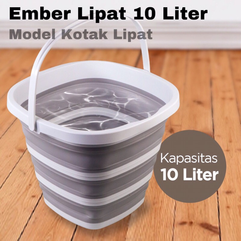 Jual AsyPets Ember Lipat Water Bucket Foldable Collapsible Ukuran 10 ...
