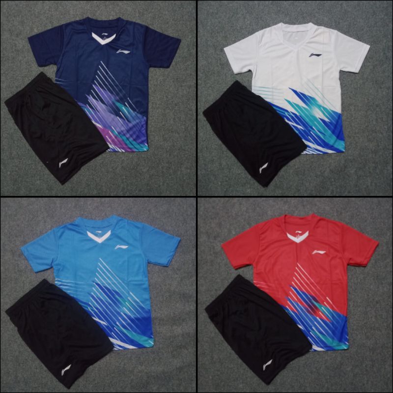 Jual Setelan Bulutangkis STL266 / Jersey Badminton Kids / Setelan Main ...