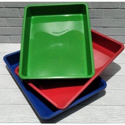 Jual Nampan BESAR Plastik Kotak Tempat Saji Baki Segi Panjang Tempat ...