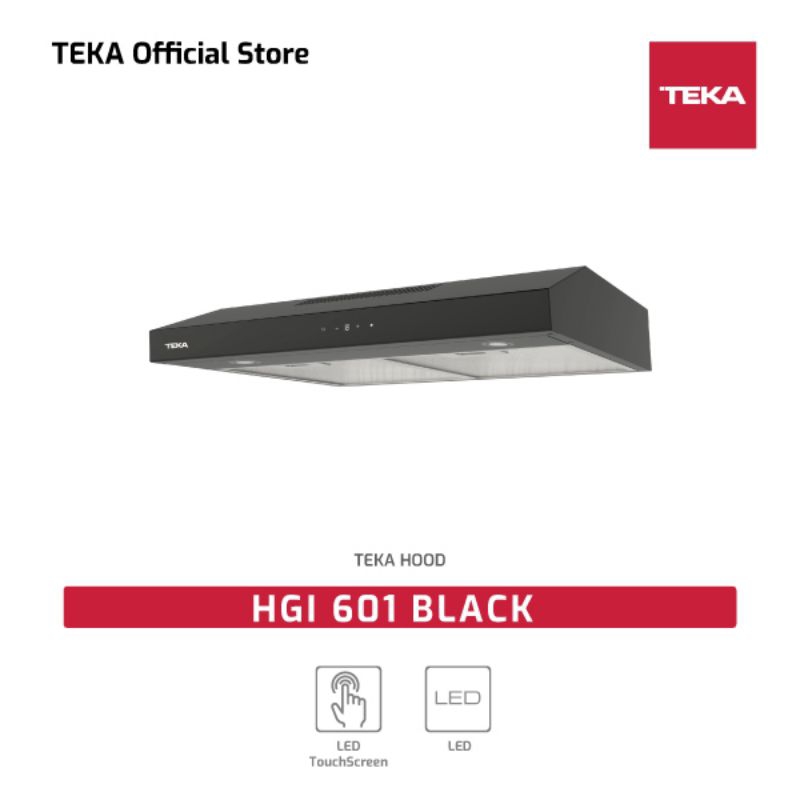 Jual Teka Cooker Hood HGI 601 Black Slim Hood 60cm | Shopee Indonesia