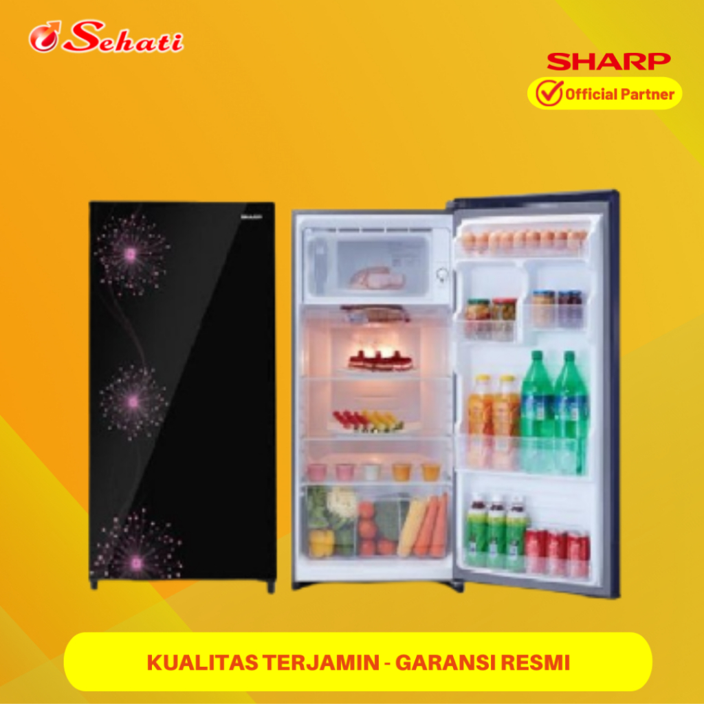 Jual SHARP Shine Dandelion Series SJ-X187MG-DP Dandelion Pink/Blue [166 LITER] Garansi Resmi ...