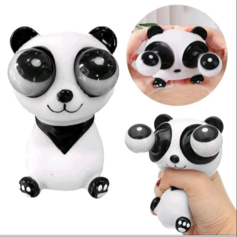 Jual ( KKM ) CUCI GUDANG Squishy PANDA Mata Pencet Lucu Mainan Anak ...