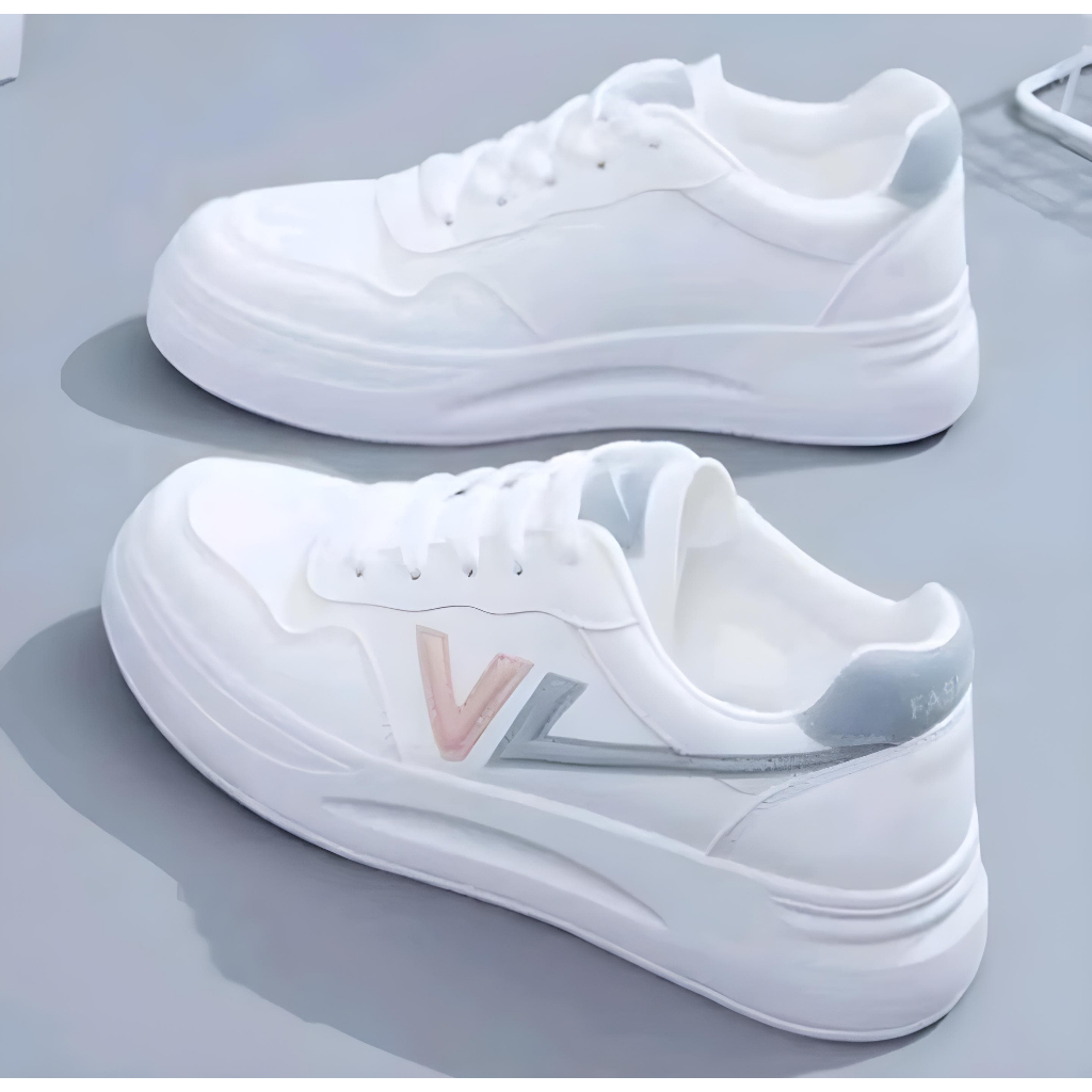 Jual SEPATU Sneakers Wanita Korean Style Platform Trendy Sepatu Sport ...