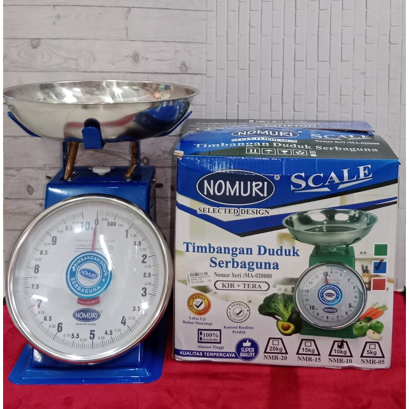 Jual TIMBANGAN BESI NOMURI 10 KG STAINLESS STEEL JARUM ANALOG / TIMBANGAN DUDUK - NOMURI ...