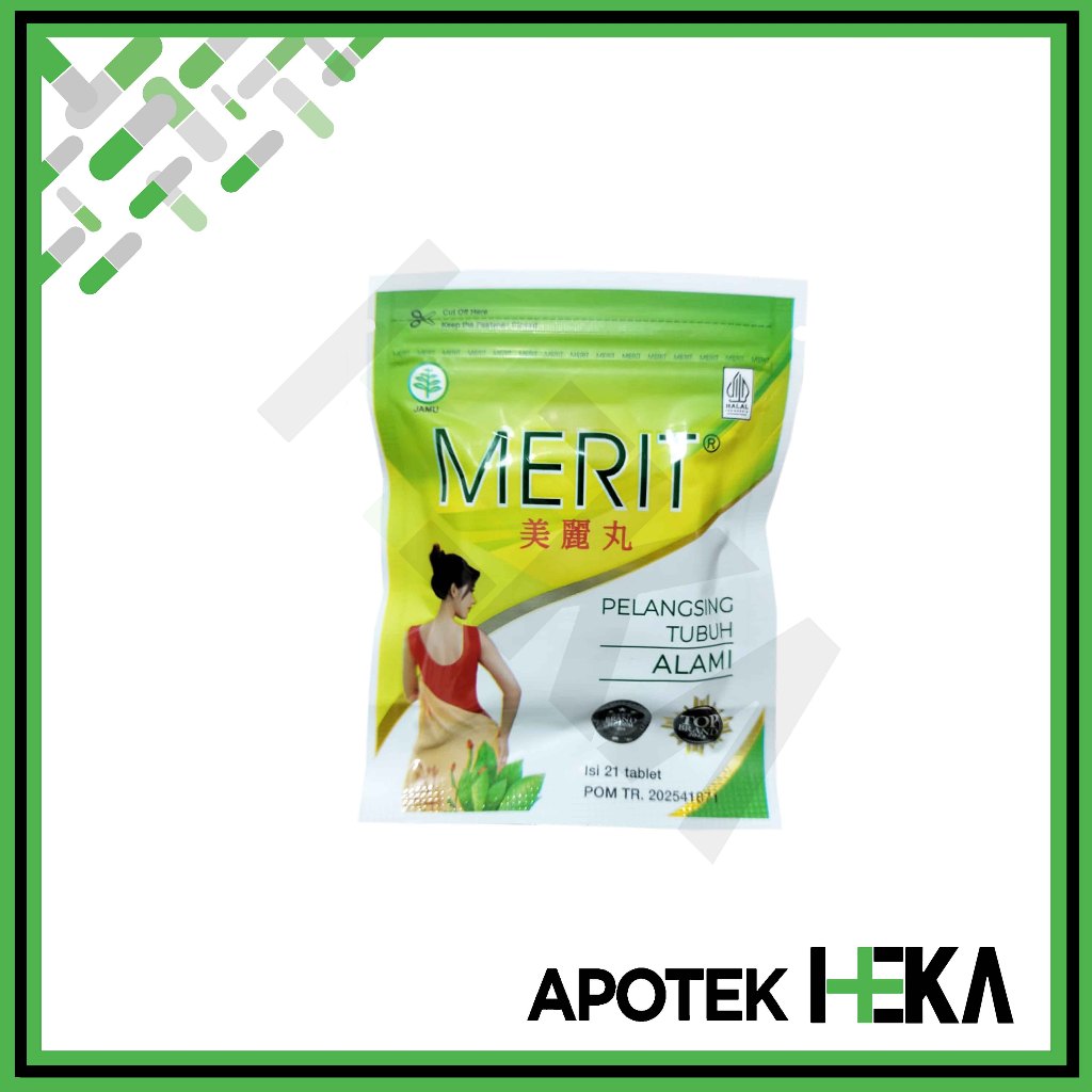 Jual Pil Merit Sachet isi 21 Tablet - Pelangsing Alami Mengurangi Lemak ...