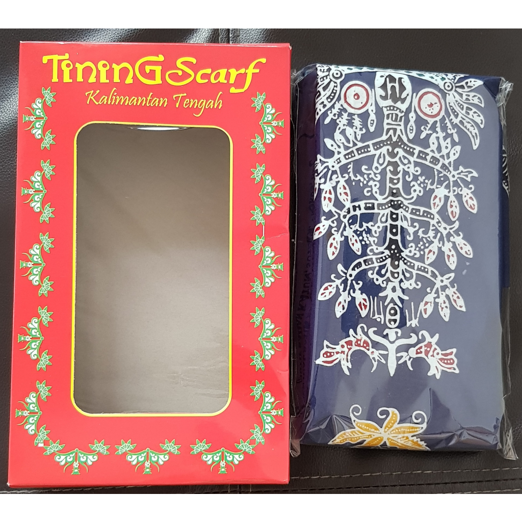 Jual Kain Batik Tining Scarf Kalimantan Tengah dengan Kotak | Shopee ...