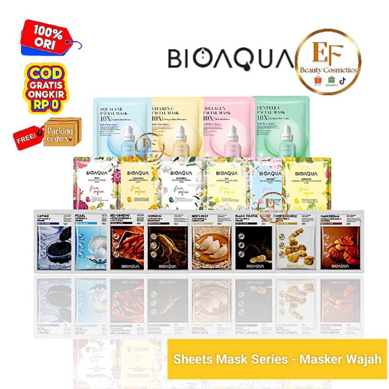 Jual BIOAQUA Essence Sheet Mask Series - Masker Wajah | Shopee Indonesia