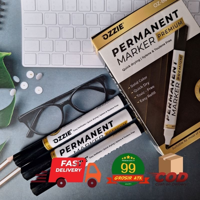 Jual PERMANENT Marker Ozzie Dan Montana /Spidol Besar/Spidol Permanent ...