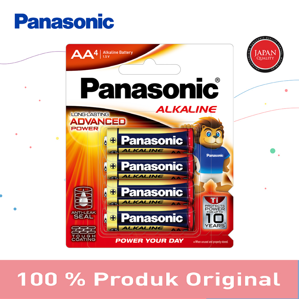 Jual Panasonic Baterai AA Alkaline 4Pcs Battery Alkaline Size A2 4Pcs | Shopee Indonesia