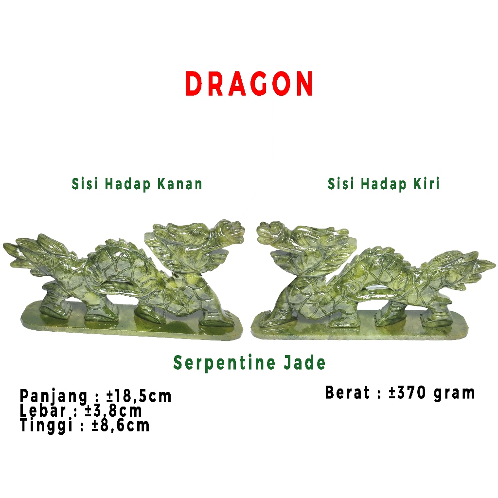 Jual Pajangan Patung/Dekorasi Chinese Fengshui Naga/Dragon Serpentine Jade Hoki | Shopee Indonesia