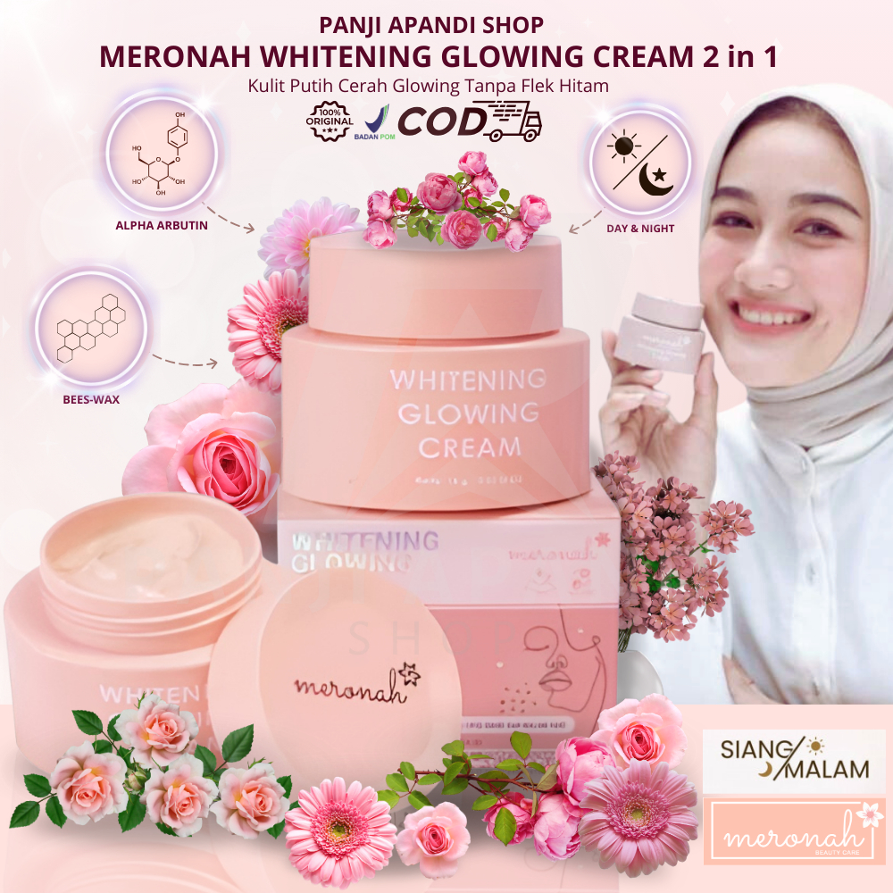 Jual Meronah Glowing Cream 2in1 - Cream Pemutih Wajah & Glowing BPOM ...