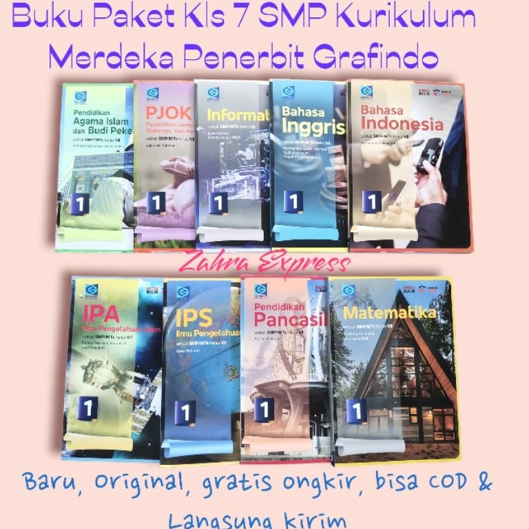 Jual ART W73Y 7 SMP KM GRAFINDO BUKU PAKET KURIKULUM MERDEKA KELAS VII SMPMTS GRAFINDO ORIGINAL ...