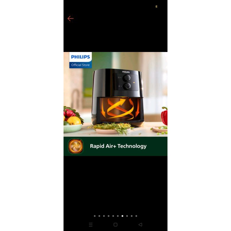Jual AIR FRYER PHILIPS TERBARU HD9200/91 LOW WATT HANYA 800 WATT | Shopee Indonesia