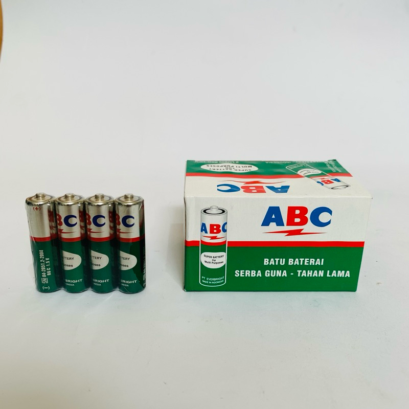 Jual Baterai ABC AA Hijau/ Baterai Jam (1 Box/ 24 Pcs) | Shopee Indonesia
