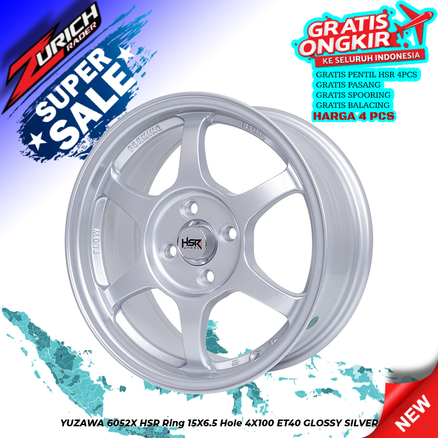 Jual velg typeC ring 15 pcd 4x100 untuk brio mobilio agya ayla calya Freed estilo Soluna dll ...