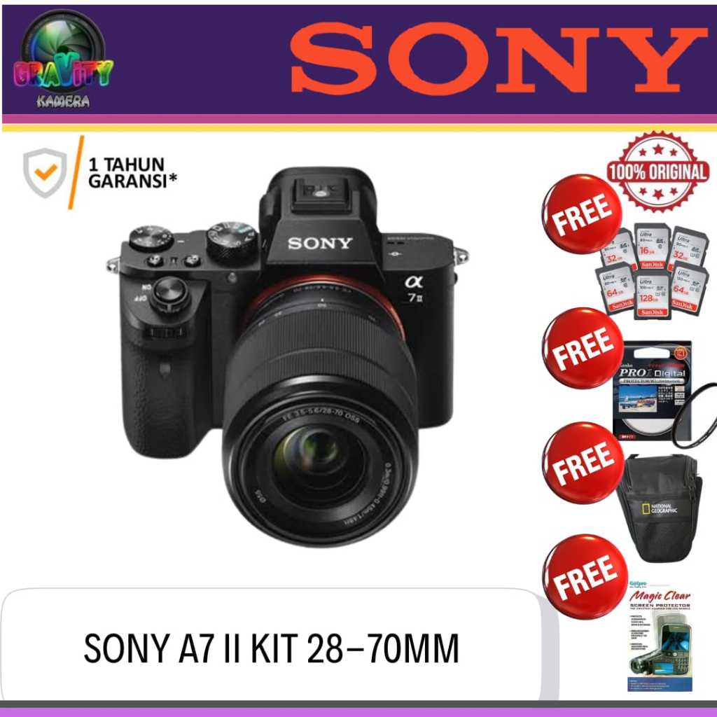 Jual SONY ALPHA A7 II KIT FE 28-70MM / SONY A7 MARK II KIT FE 28-70MM ...