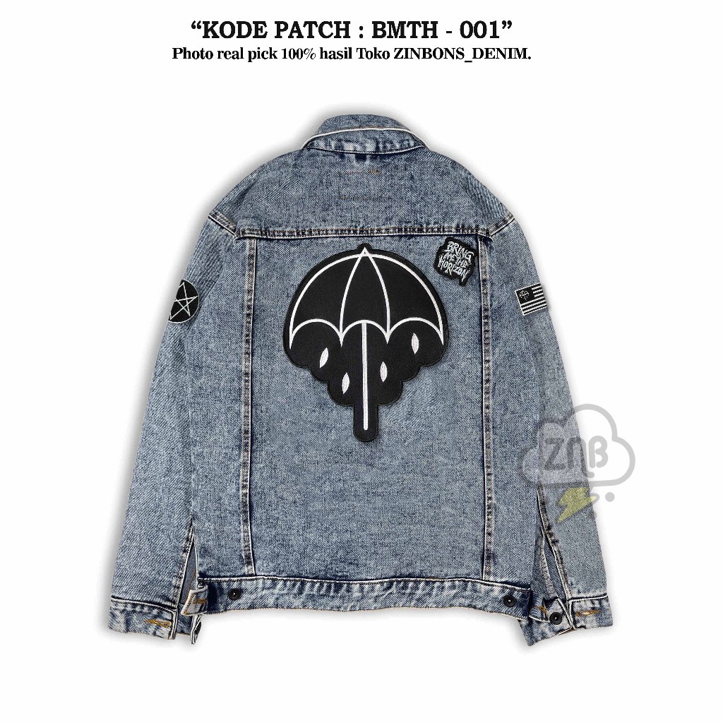Jual PATCH MUSIK BRING ME THE HORIZON EMBLEM BMTH BACK PATCH PUNGGUNG ...