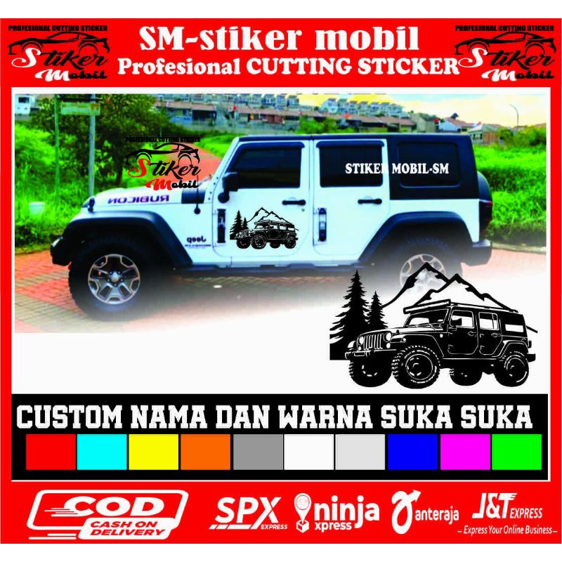 Jual stiker mobil jeep katana jimny dll stiker variasi mobil pintu ...