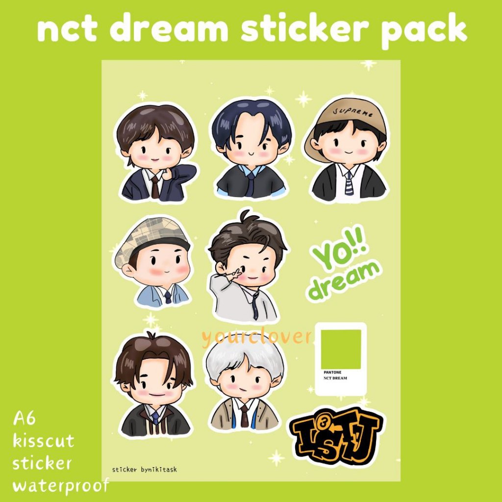 Jual [yourclover] NCT DREAM sticker pack | nct dream aesthetic sticker ...