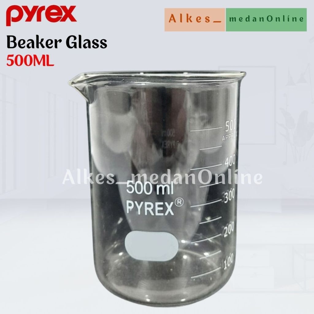 Jual Beaker Glass / Gelas Kimia / Beker Gelas 500 ml Pyrex | Shopee Indonesia