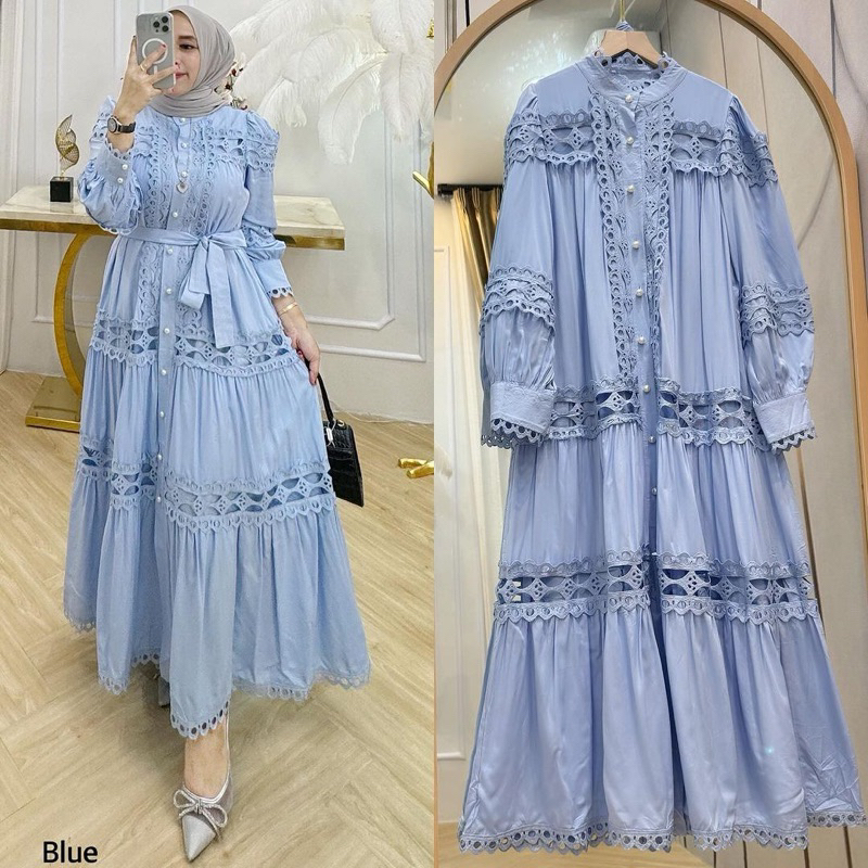 Jual DRESS / GAMIS KATBOL FULL KANCING ORI IMPORT | Shopee Indonesia