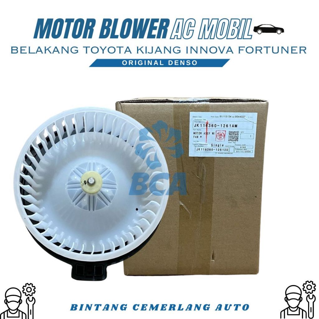 Jual MOTOR BLOWER AC Mobil Belakang Toyota Kijang Innova Fortuner ...