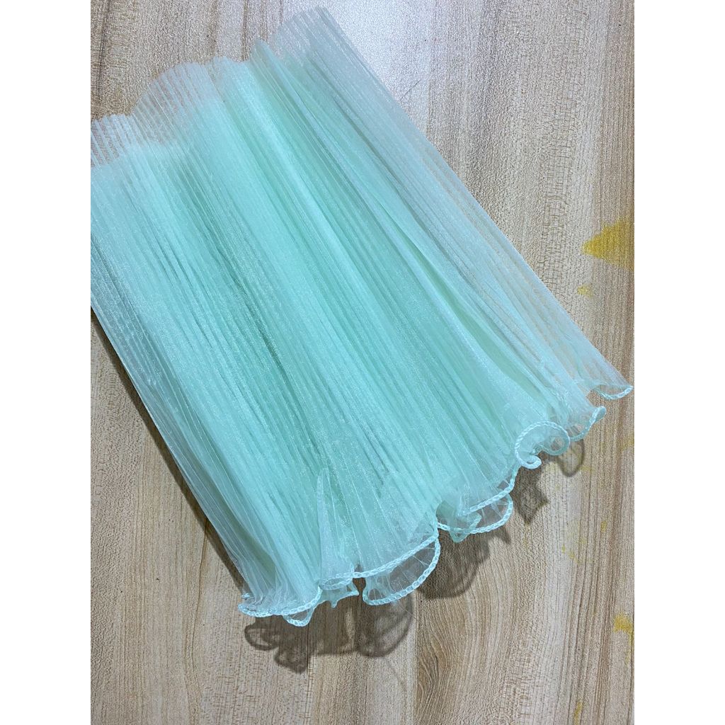 Jual 30cmx5yard CURLY MESH FLOWER WRAPPING KOREAN CURLY MESH / KAIN ...