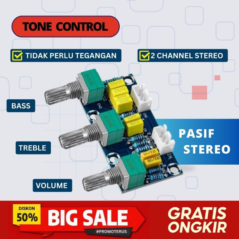 Jual Tone Control PASIF STEREO Untuk Amplifier Rakitan Salon Tip ...