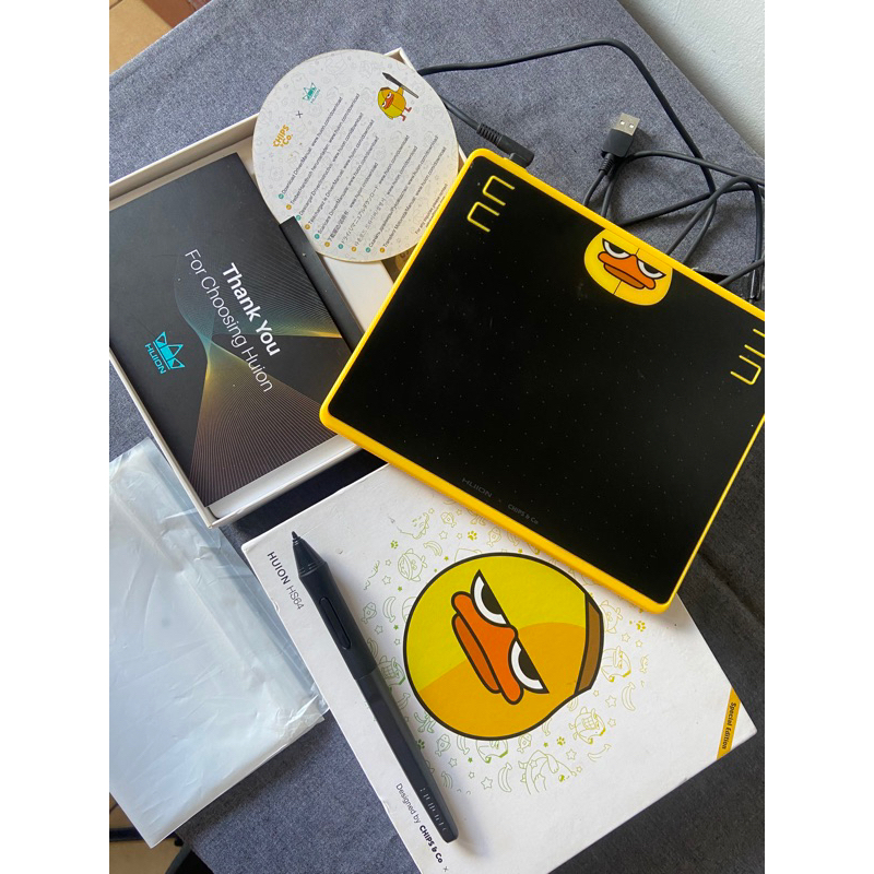 Jual pen tab huion hs64 special edition chips & co | Shopee Indonesia