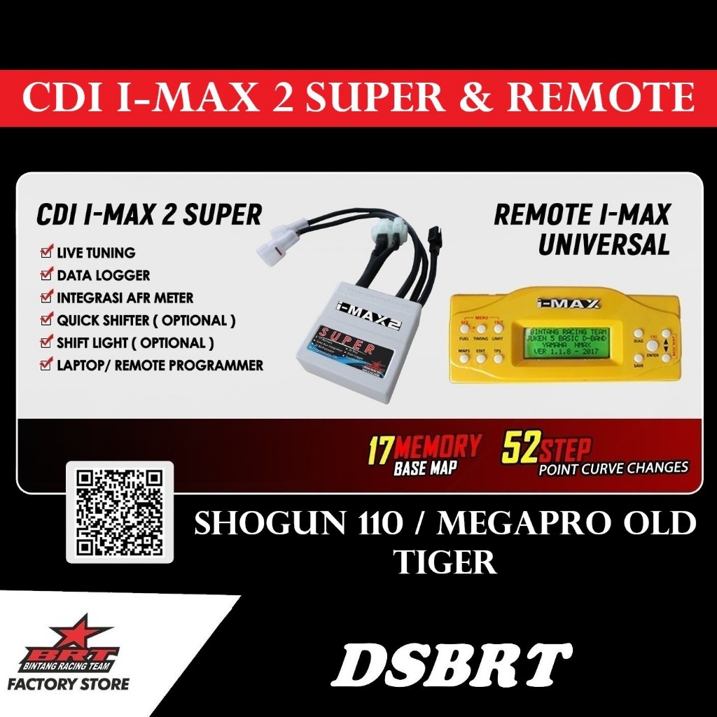 Jual CDI BRT IMAX 2 SUPER 52 Step & REMOTE TIGER MEGAPRO LAMA OLD ...