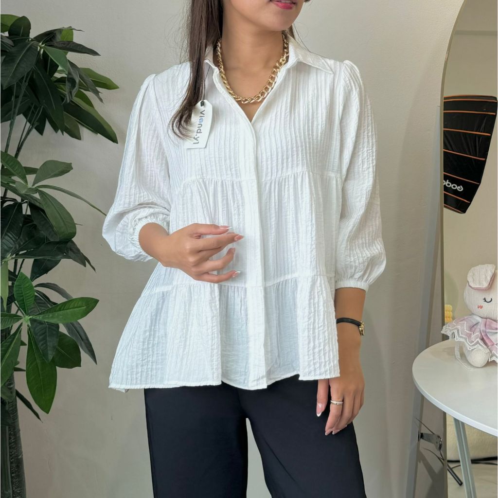 Jual Blouse Polos Wanita / Atasan Cewek Korea Style / Blus Premium ...