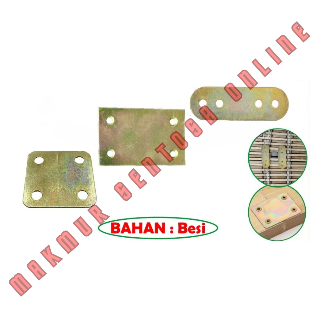 Jual Plat sambungan connector plat besi persegi plat lurus konektor ...