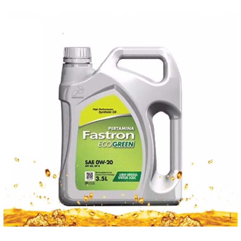 Jual OLI FASTRON ECO GREEN SAE 0W-20 API SN/GF-5 LCGC 3,5L ORIGINAL ...