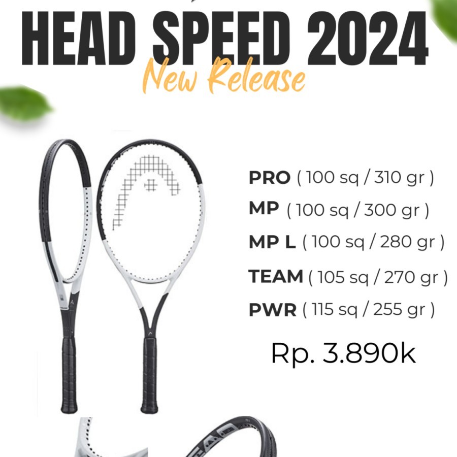 Jual HEAD SPEED 2024 PRO / MP / MP L / TEAM / TEAM L / PWR | Shopee ...