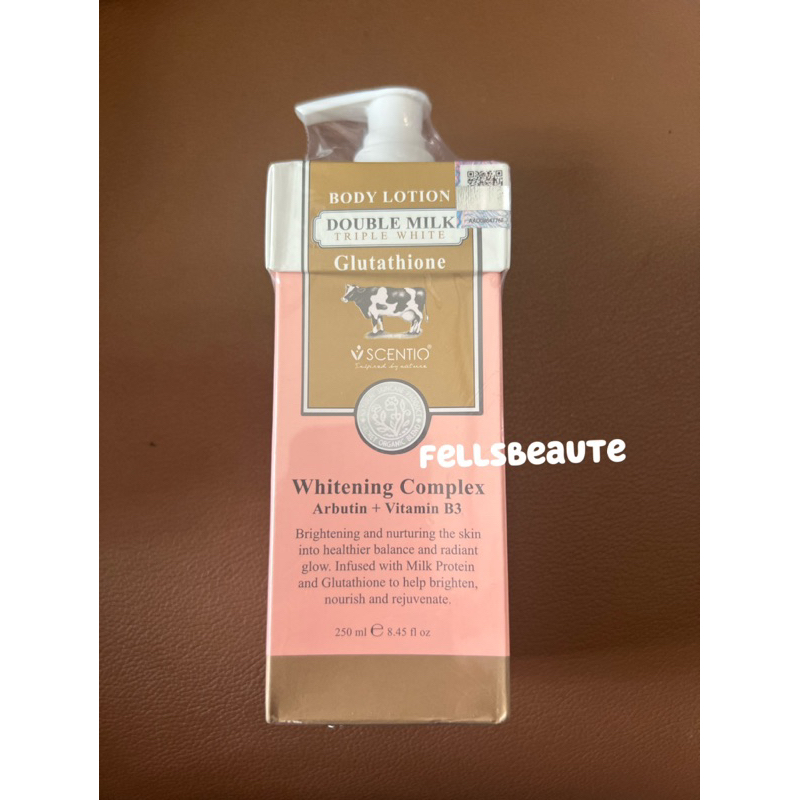 Jual (ADA BARCODE) Scentio Whitening body lotion Double Milk triple ...