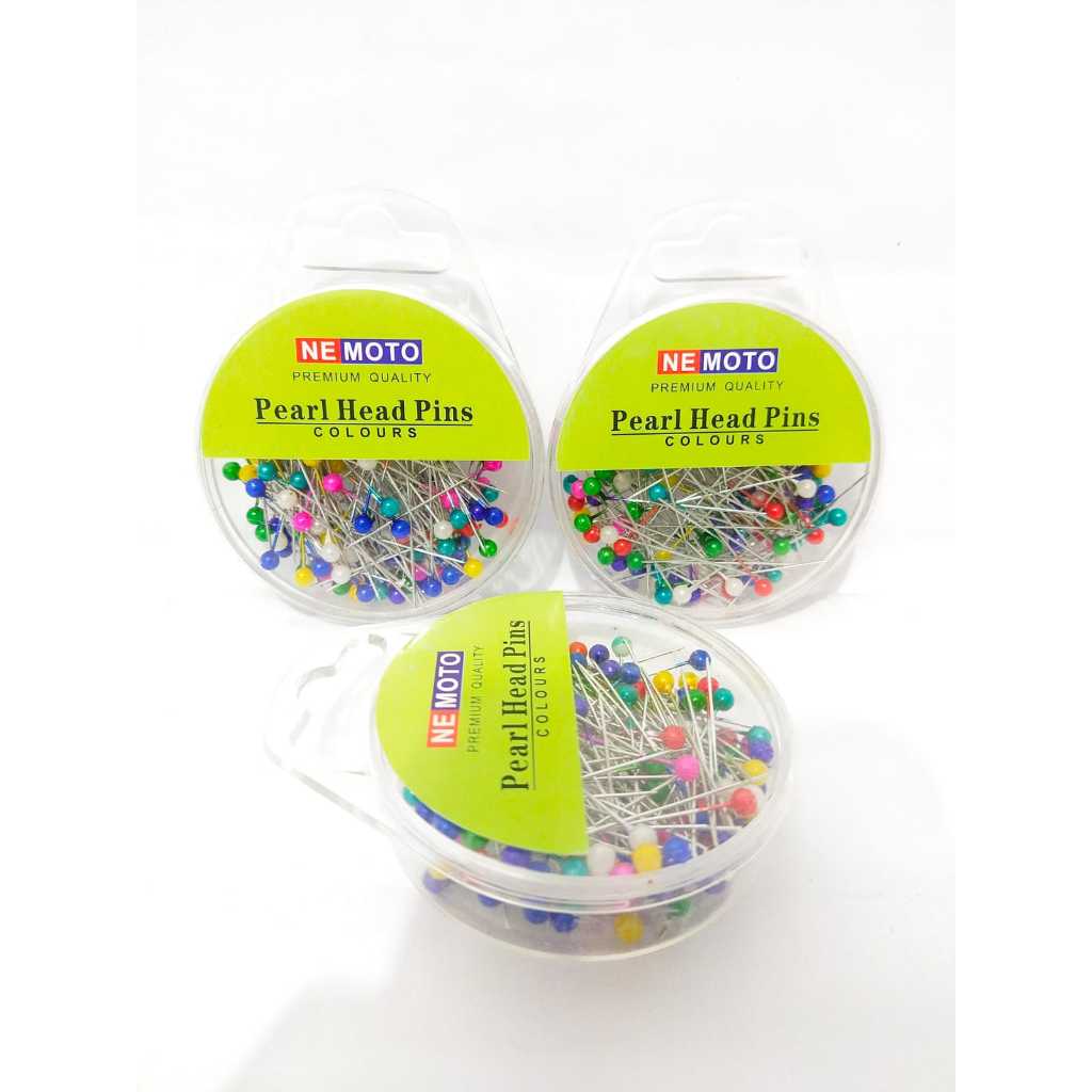 Jual 1 box jarum pentul nemoto bulat / jarum pentul jahit / pentul ...
