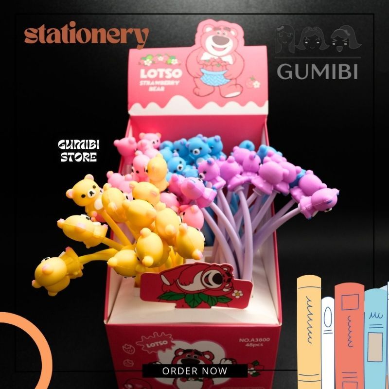 Jual PULPEN LENTUR GOYANG INUL LOTSO BERUANG BALLPEN JEL TANPA TULANG ...