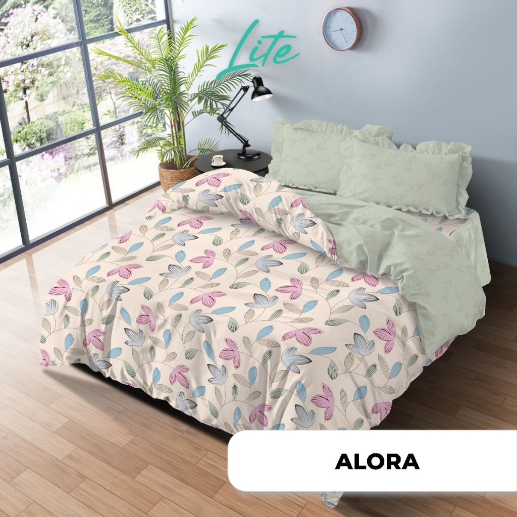 Jual BEDCOVER KINTAKUN LITE SET FLAT UK KING 180/QUEEN 160 BADCOVER ...