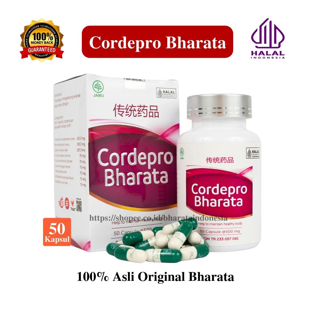 Jual Obat Ginjal CORDEPRO BHARATA Original Obat Komplikasi Paru Paru ...