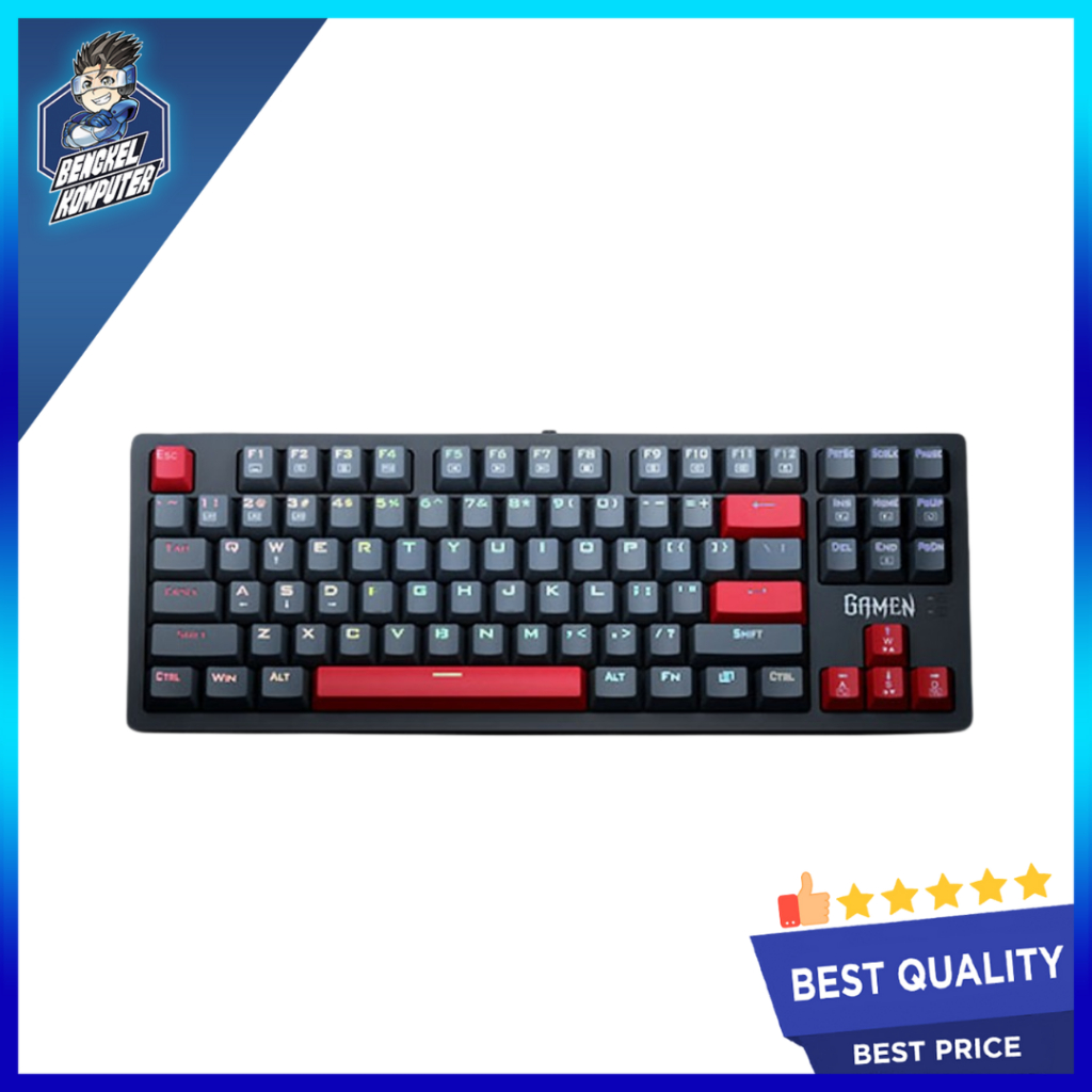 Jual KEYBOARD GAMING GAMEN TITAN II PLUGGABLE GREY-BLUE SWITCH | Shopee ...