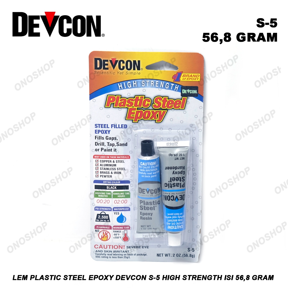 Jual Lem Plastic Steel Epoxy Devcon S-5 Made in USA | Shopee Indonesia