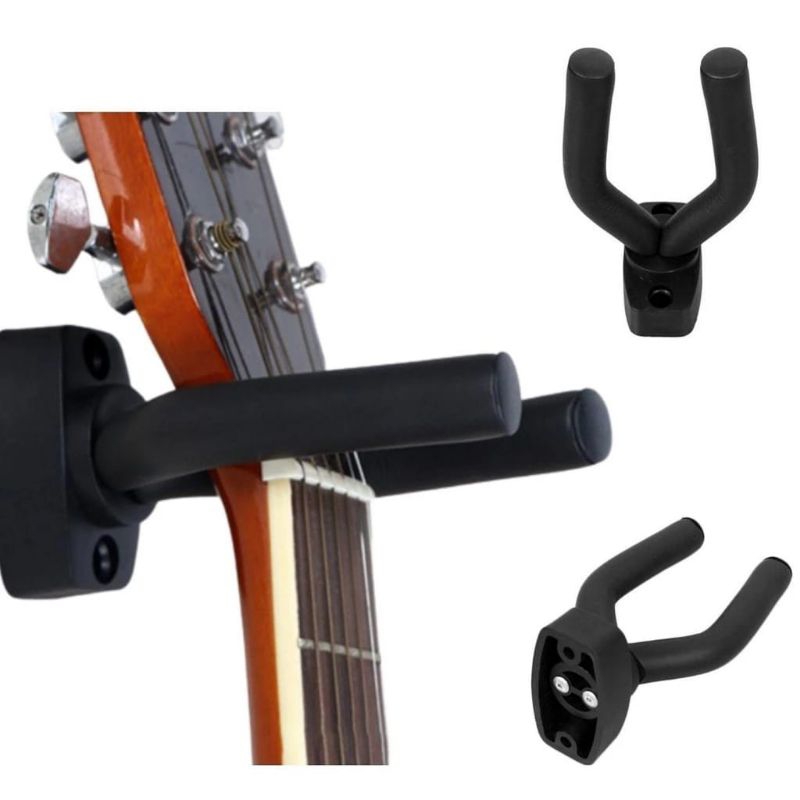 Jual Stand Gitar gantung dinding atau wall stand gitar Bahan besi kuat ...