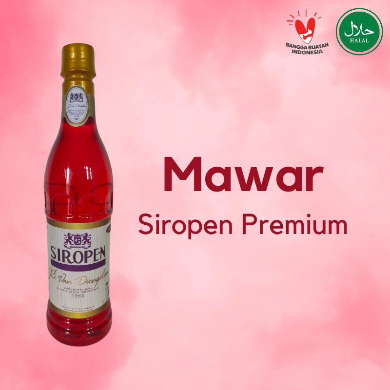 Jual Sirup Mawar Siropen Premium Flavouring Syrup 700 Ml | Shopee Indonesia