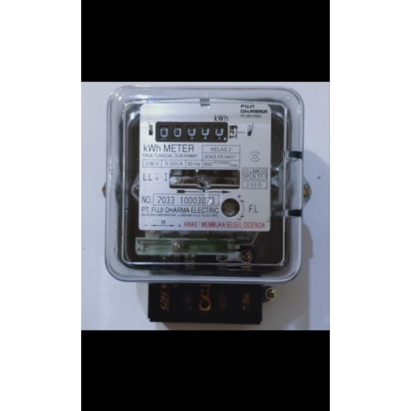 Jual kwh meter 1 phasa 5/20A Fuji Dharma + Surat tera | Shopee Indonesia