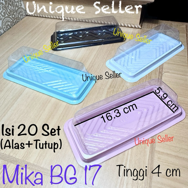 Jual (Isi20) Mika Bolu Gulung Mini 16cm BG 17 Pink Coklat Biru Putih ...