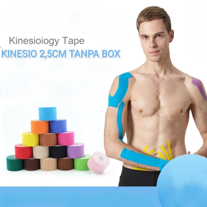 Jual Kinesio Tape / Tape / Taping 2,5cm X 5M Kinesiology Tape | Shopee Indonesia