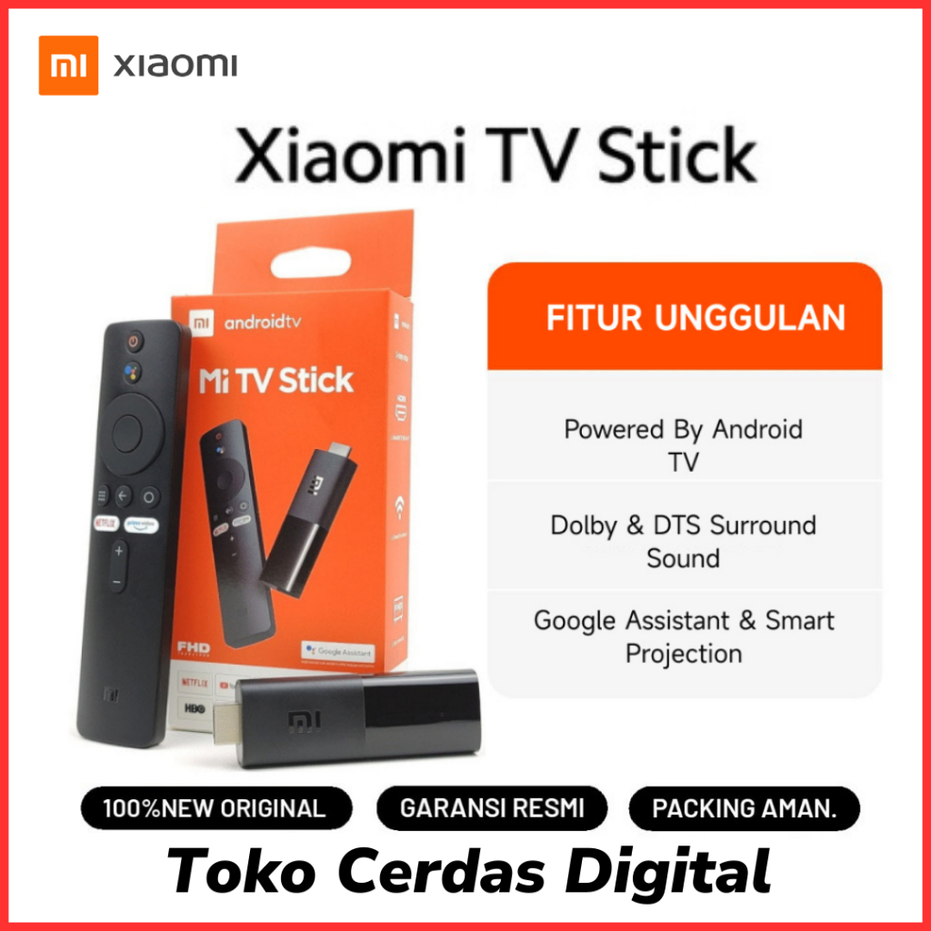 Jual Xiaomi Android TV Mi Stick FHD Dolby DTS Sound [ USB HDMI ] Alat ...