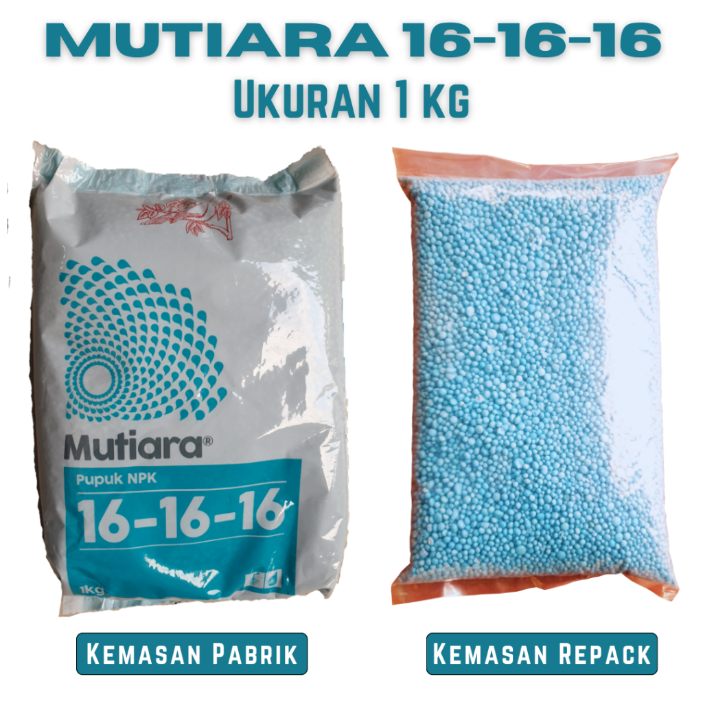 Jual NPK Meroke Mutiara 16-16-16 Per Kilogram Pupuk Majemuk | Shopee ...